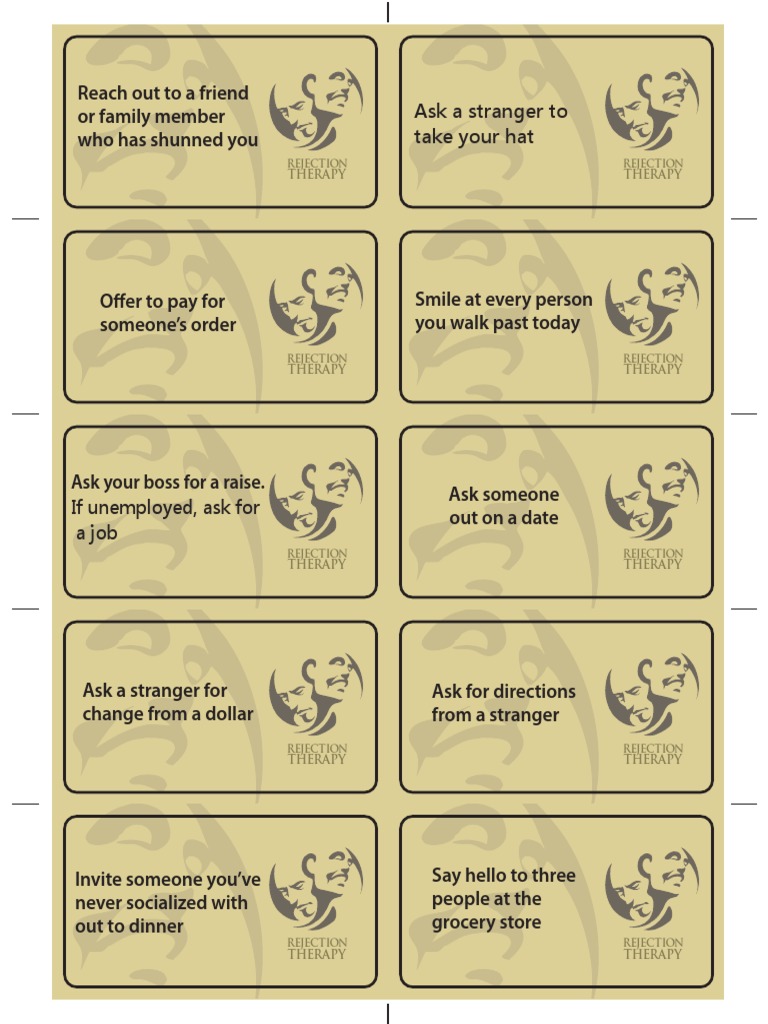 Therapy Therapy: Rejection Rejection | PDF | Business