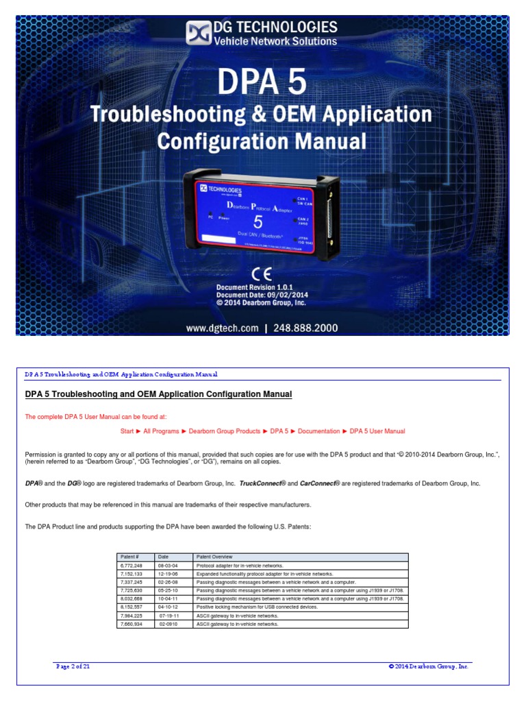 DPA5 TroubleshootingConfigurationManual PDF | PDF | Usb | Technical Support