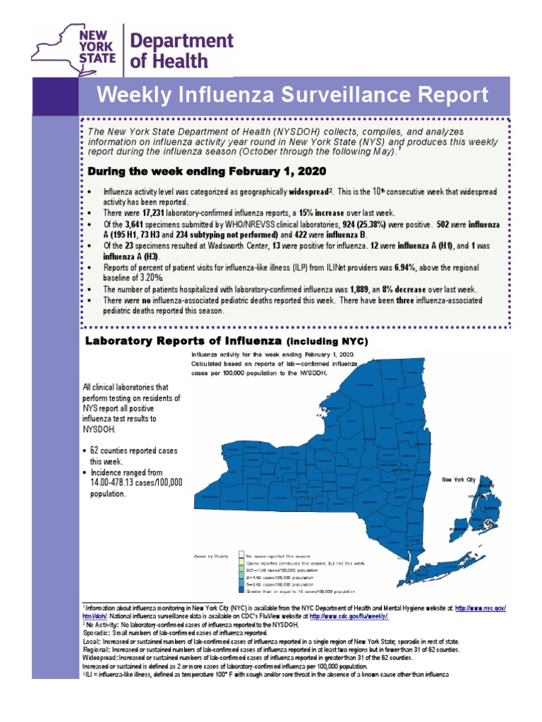 Weekly Influenza Surveillance Report: During The Week Ending February 1 ...