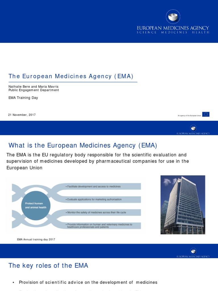 The European Medicines Agency (EMA) | PDF | Pharmacovigilance | Medicine
