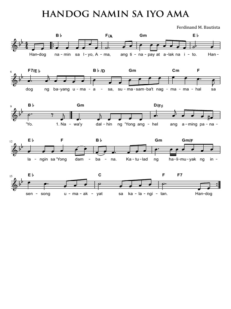 Handog Namin Sa Iyo Ama | PDF