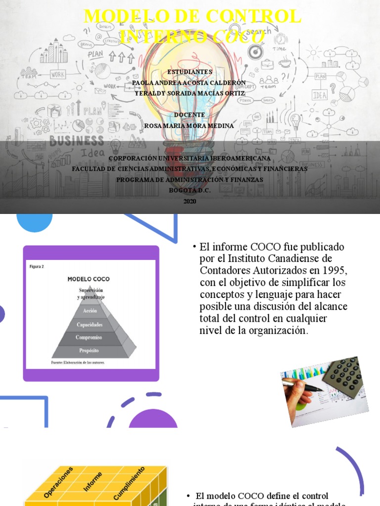Modelo de Control Interno Coco | PDF | Evaluación | Información