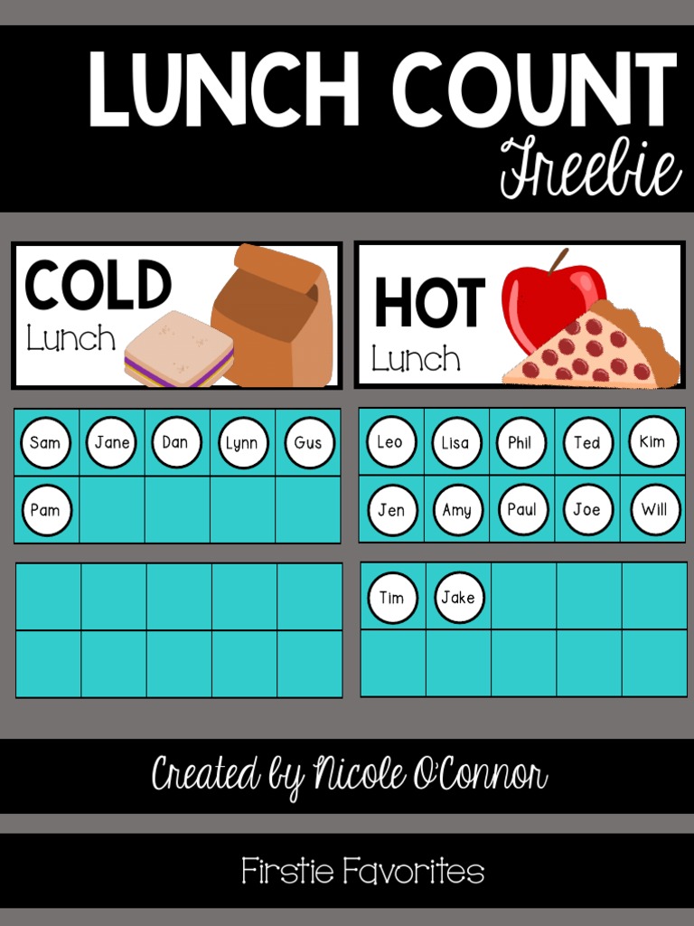 Lunch Count Freebie: Cold HOT | PDF