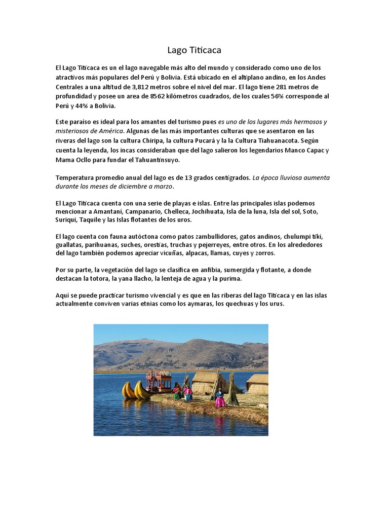 Lago Titicaca | PDF | Mar Muerto | Río