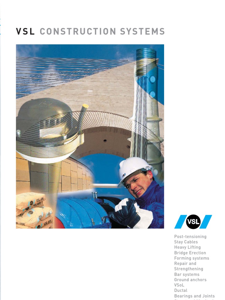 VSL Construction Systems | PDF | Prestressed Concrete | Structural ...
