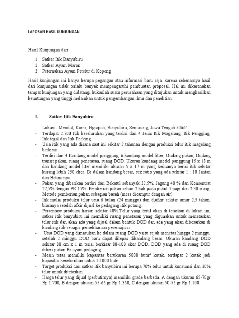 5349 - Laporan Hasil Kunjungan | PDF