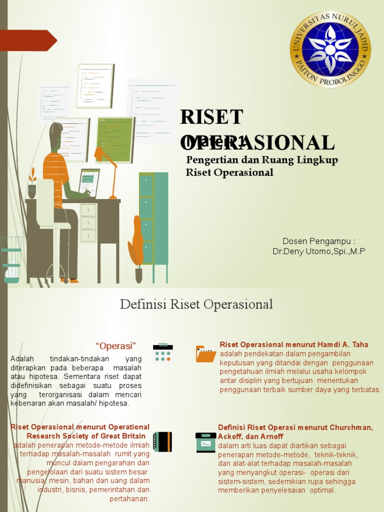 Konsep Dasar Riset Operasional | PDF