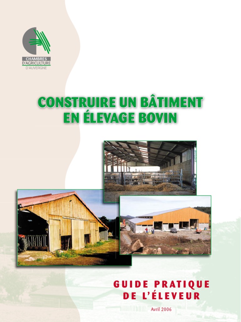 Guide pratique pour bâtiments d'élevage bovin | PDF | Subvention | Impôts