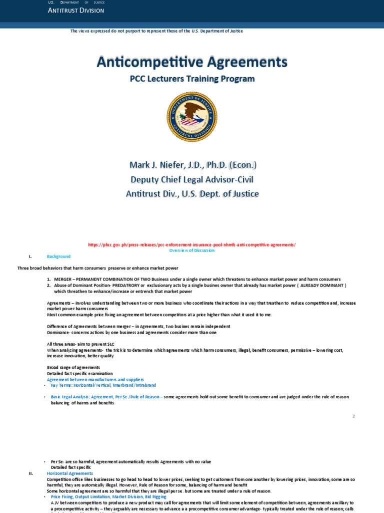 Anti-Competitive Agreements | PDF | Price Fixing | Competition Law