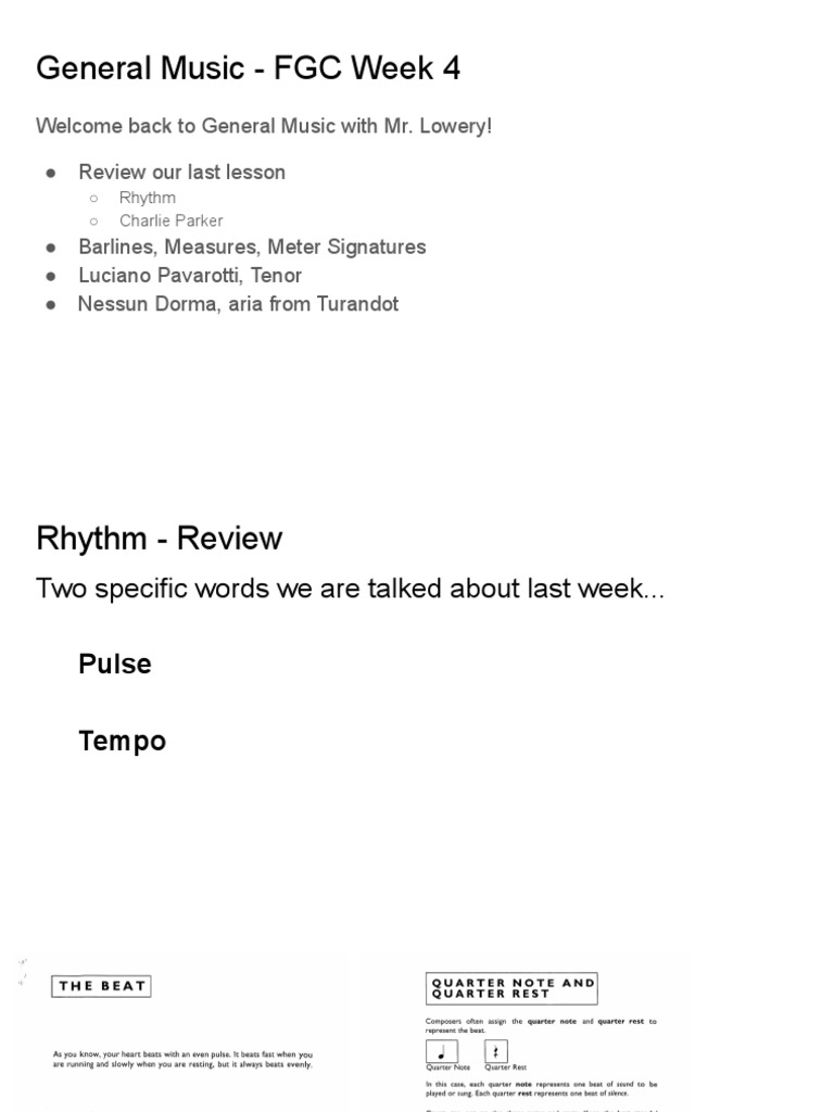 Rhythm Pavarotti General Music FGC | PDF | Art