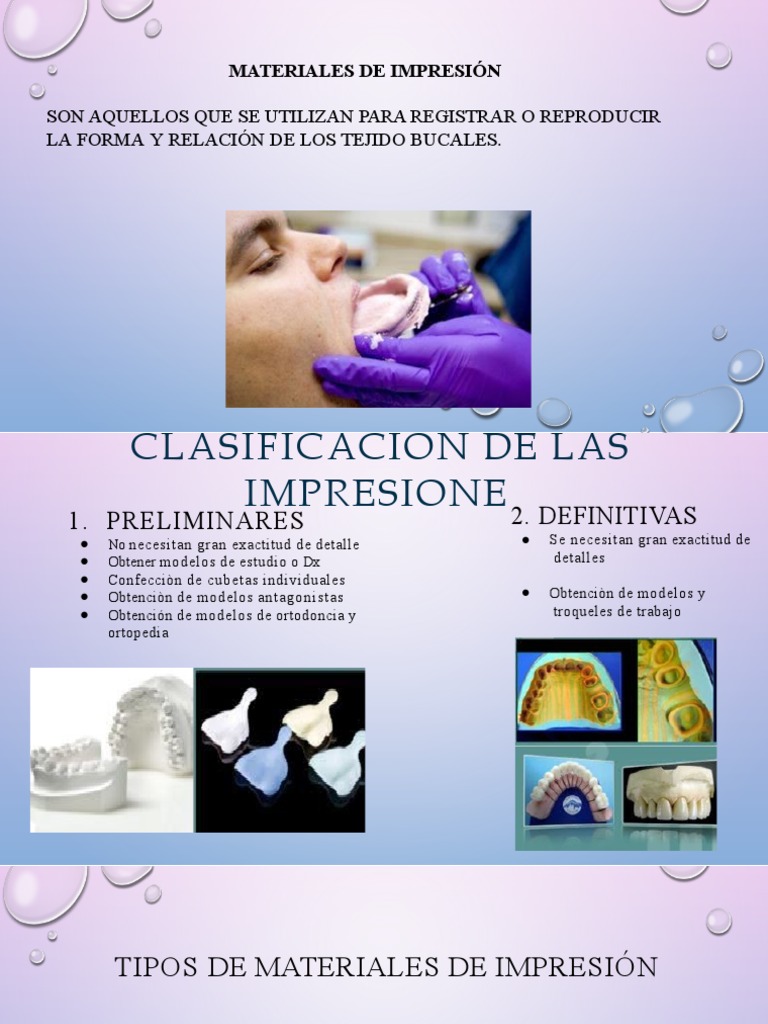 Materiales de Impresion Protesis Total | PDF | Dentadura postiza ...