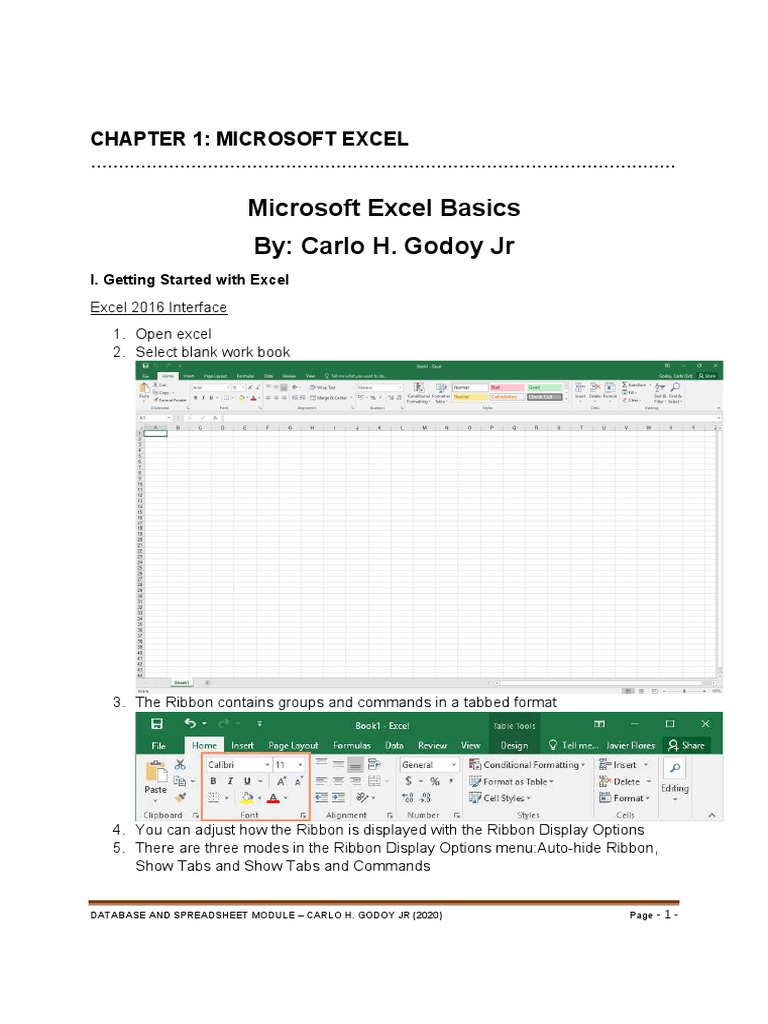 Database and Spreedsheet | PDF | Microsoft Excel | Spreadsheet