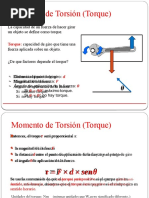 Torque Conceptos Formulas | PDF | Esfuerzo de torsión | Mecánica