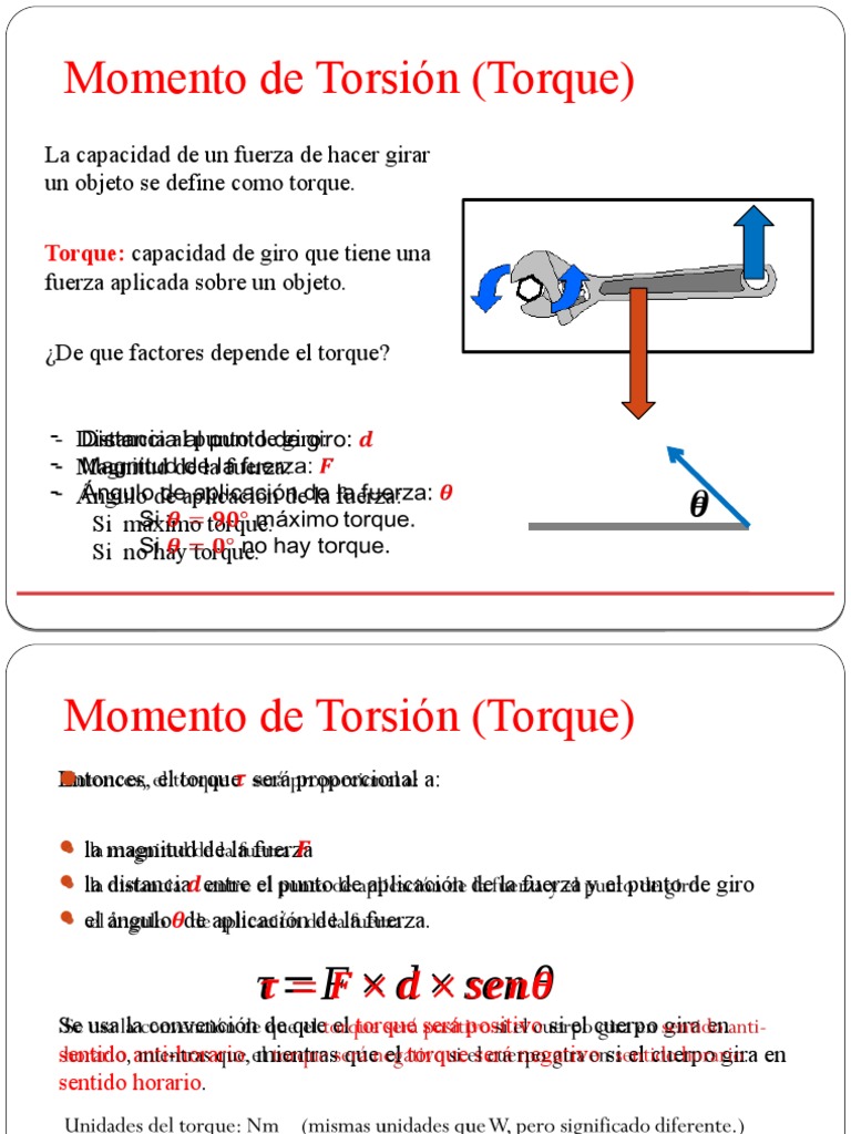 16 Torque | PDF | Esfuerzo de torsión | Rotación
