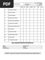 Roller Compactor Inspection Checklist | PDF | Wheeled Vehicles | Car