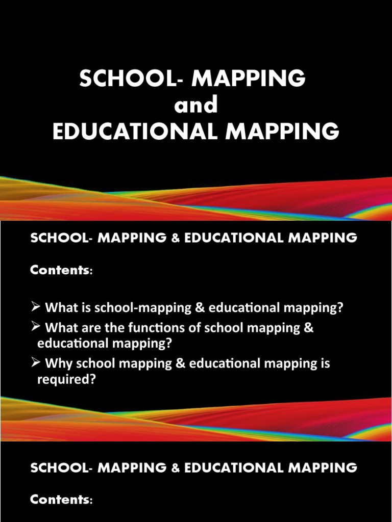School-Mapping and Educational Mapping | PDF | Curriculum | Business