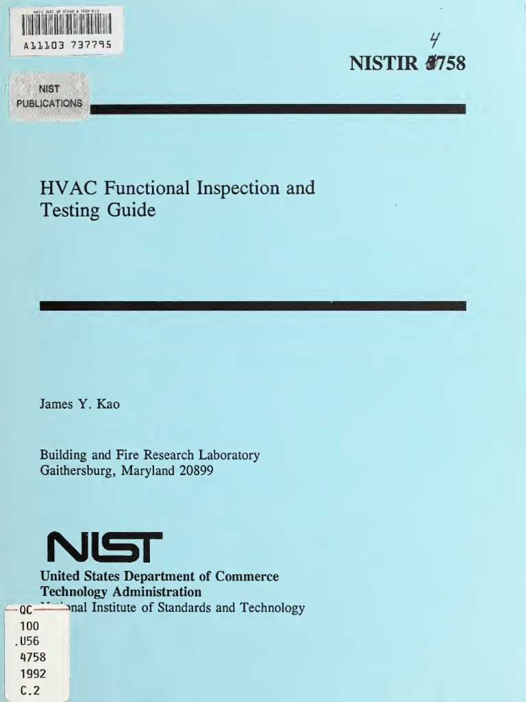 Nistir 4758 | PDF | Thermometer | Specification (Technical Standard)