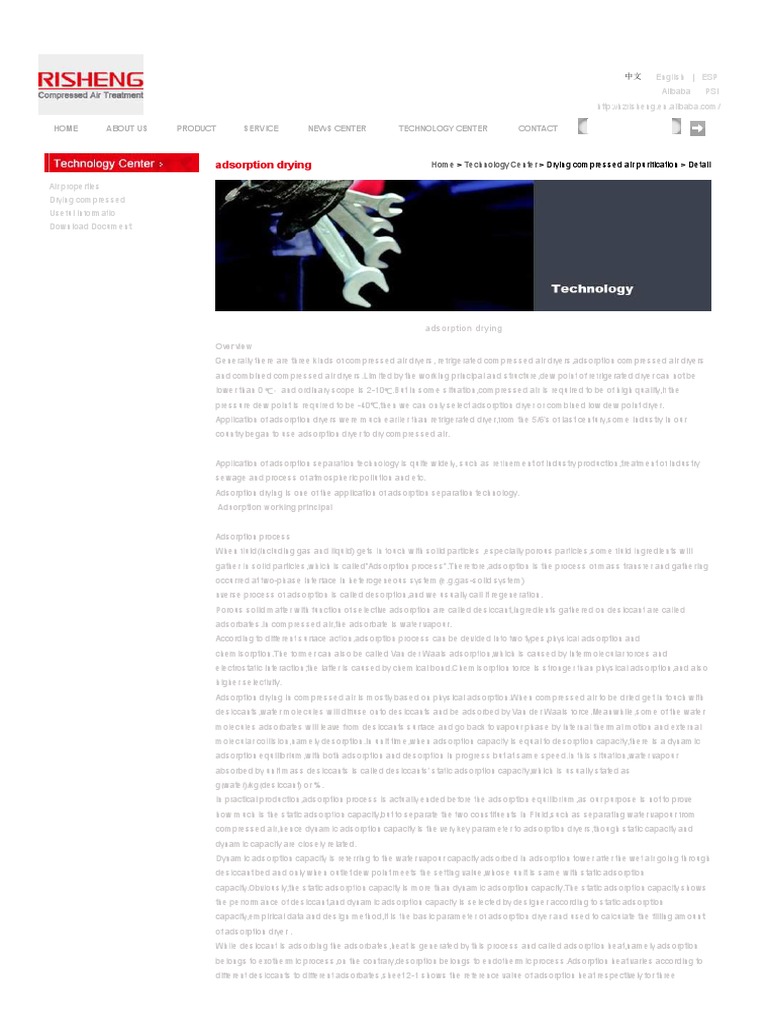 Adsorption Drying | PDF | Adsorption | Clothes Dryer