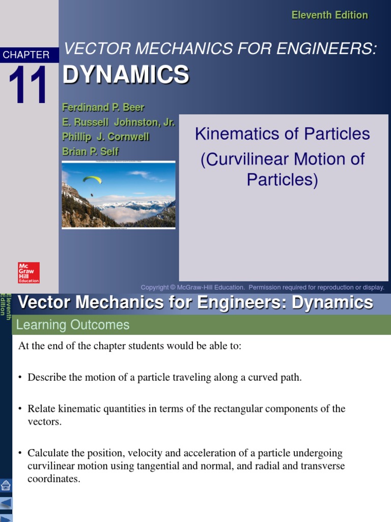 Week 3 Kinematics of Particles (Curvilinear Motion of Particles) | PDF | Acceleration | Velocity