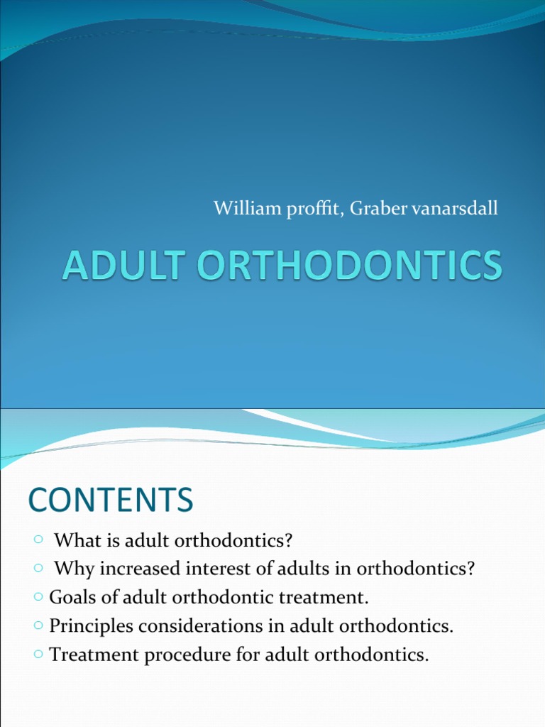 William Proffit, Graber Vanarsdall | PDF | Orthodontics | Periodontology
