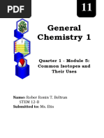 General Chemistry 1: First Quarter-Module 1: The Nature of Matter | PDF ...