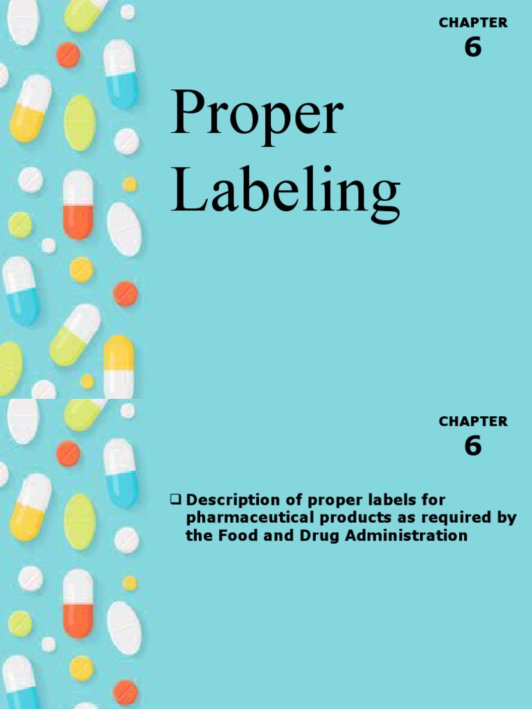 FDA Labeling Requirements | PDF | Food And Drug Administration | Dose ...