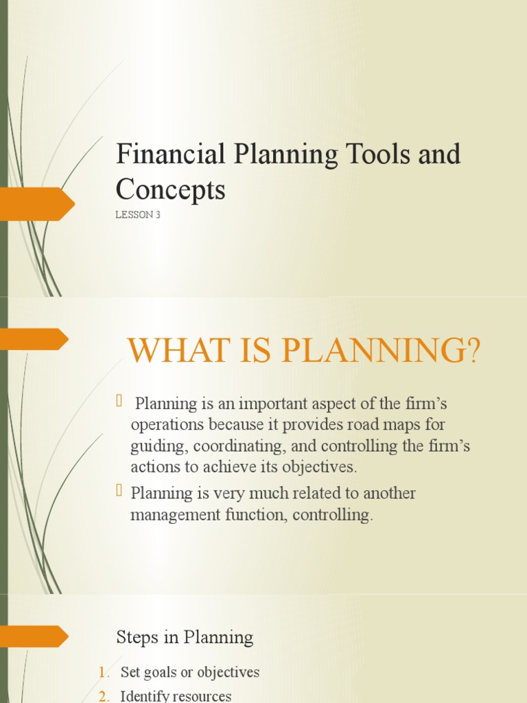Financial Planning Tools and Concepts: Lesson 3 | PDF | Fixed Asset ...