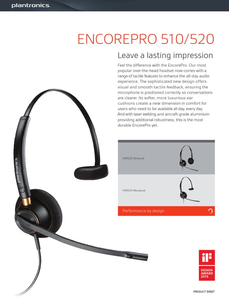 ENCOREPRO 510/520: Leave A Lasting Impression | PDF | Microphone ...