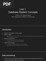 Advanced Database Systems: Lecture # 1 Core Concepts and Outlines | PDF | Databases | Data Model