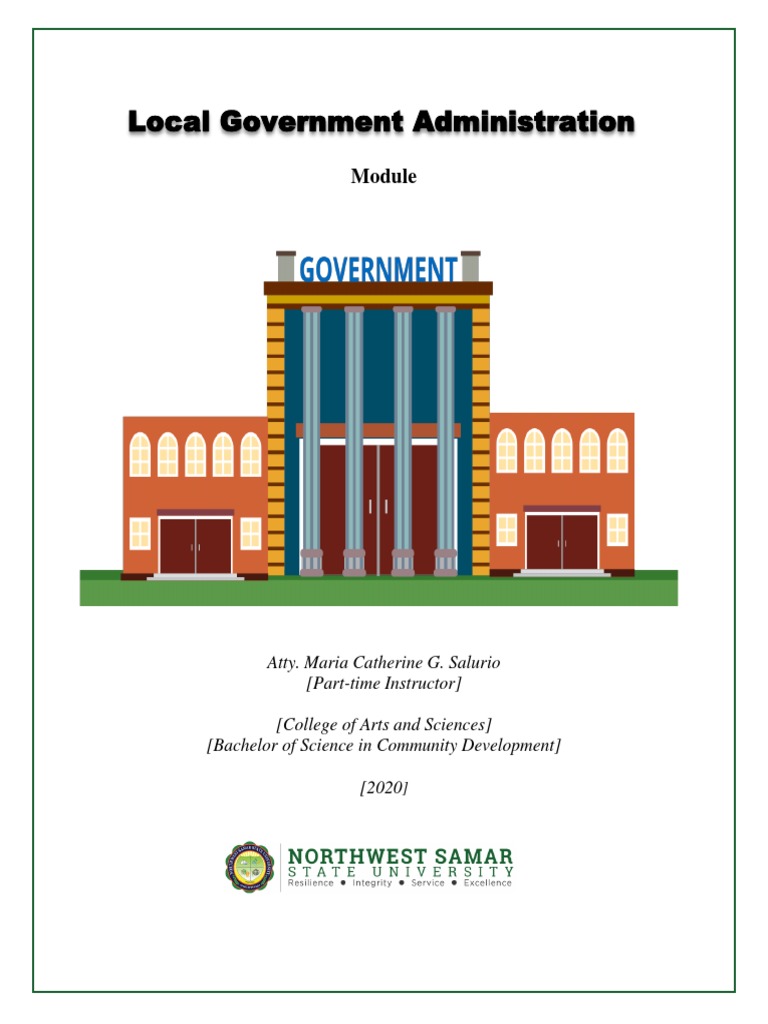Local Government Administration | PDF | Devolution | Separation Of Powers