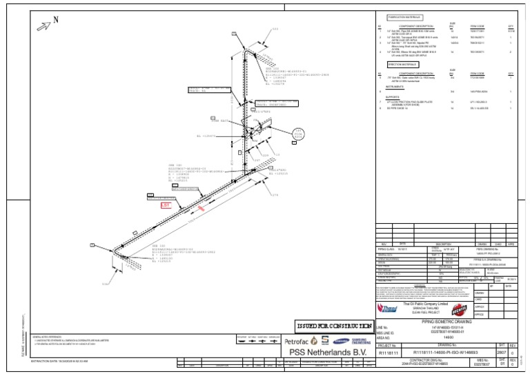 Issued For Construction: Piping Isometric Drawing | Download Free PDF ...