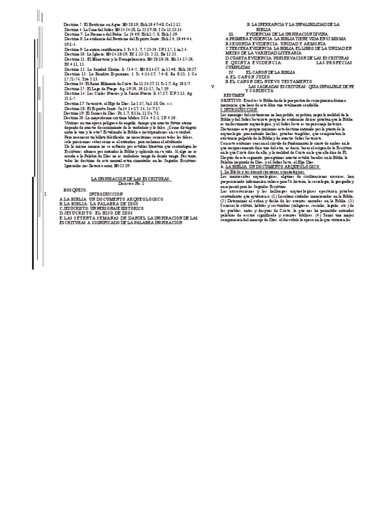 Doctrinas Fundamentales | PDF | Biblia | Jesús