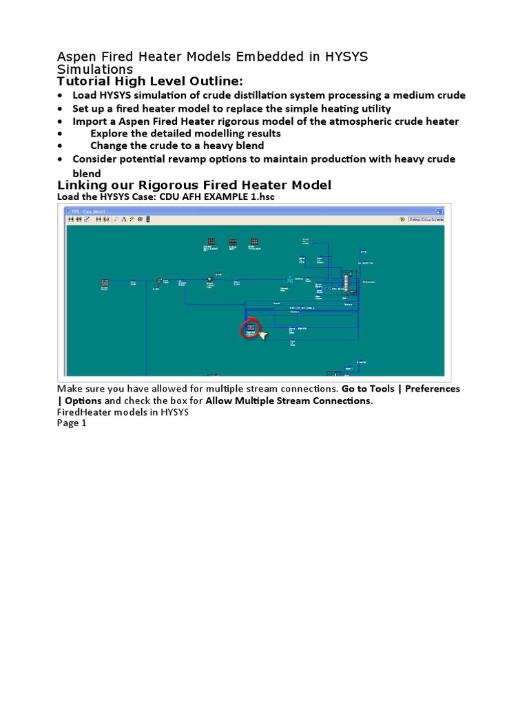 Aspen Fired Heater Models Embedded in HYSYS | PDF | Furnace | Heat Transfer