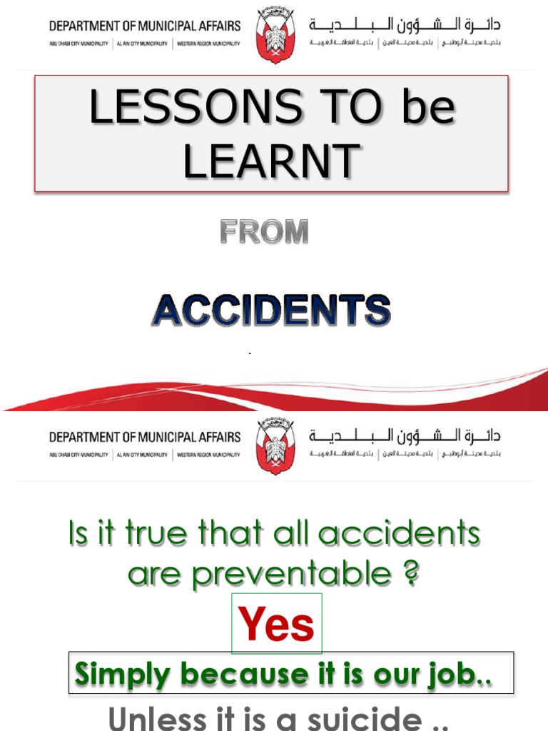 Construction Accidents Lessons Learnt PDF | PDF | Prevention | Safety
