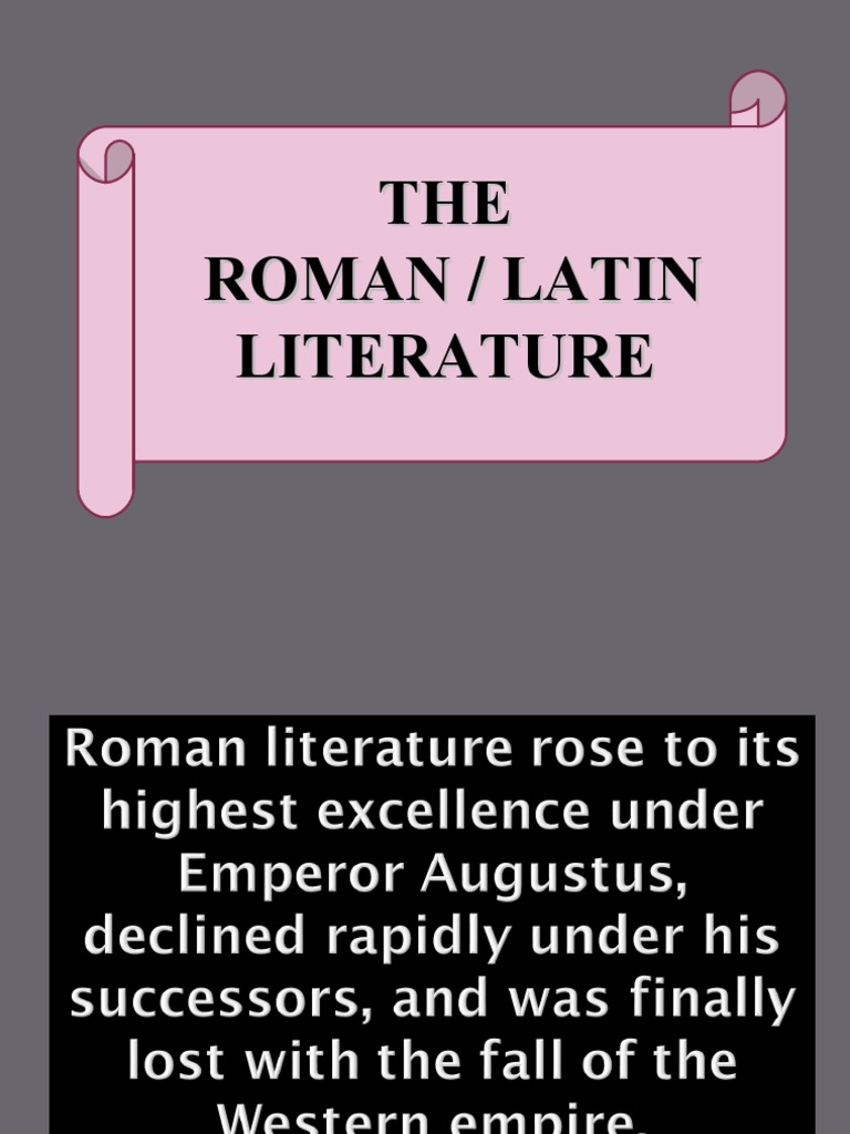 Overview of Roman Literature | PDF | Latin Literature | Virgil