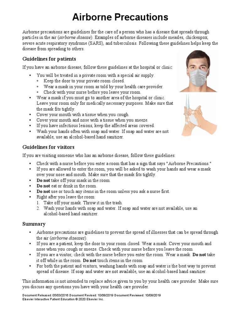 Airborne-Precautions 081019 | PDF | Clinical Medicine | Health Sciences