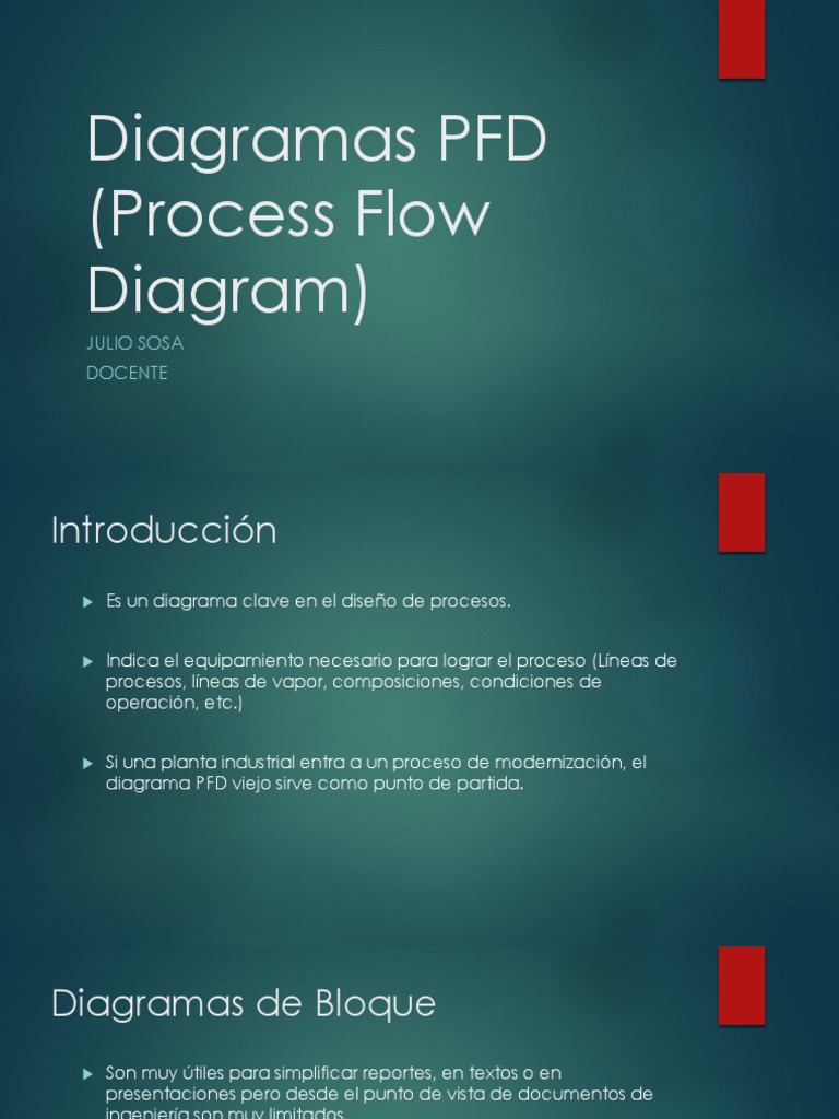 Diagramas PFD en Ingeniería de Procesos | PDF
