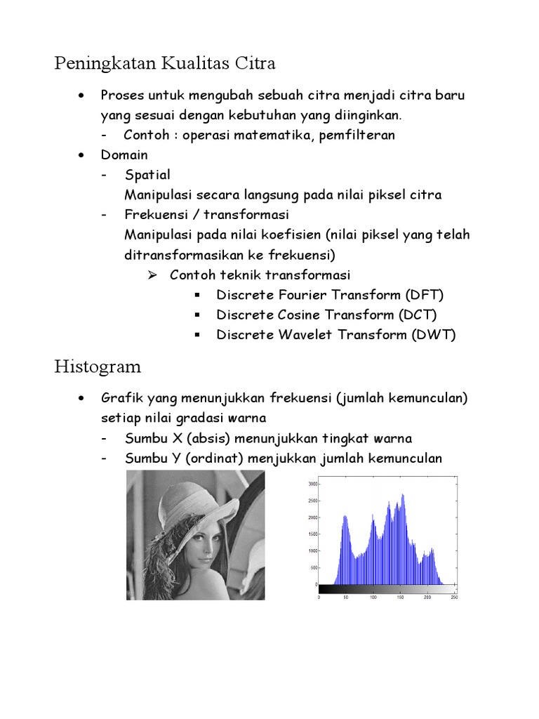 Peningkatan Kualitas Citra Catatan 2 | PDF