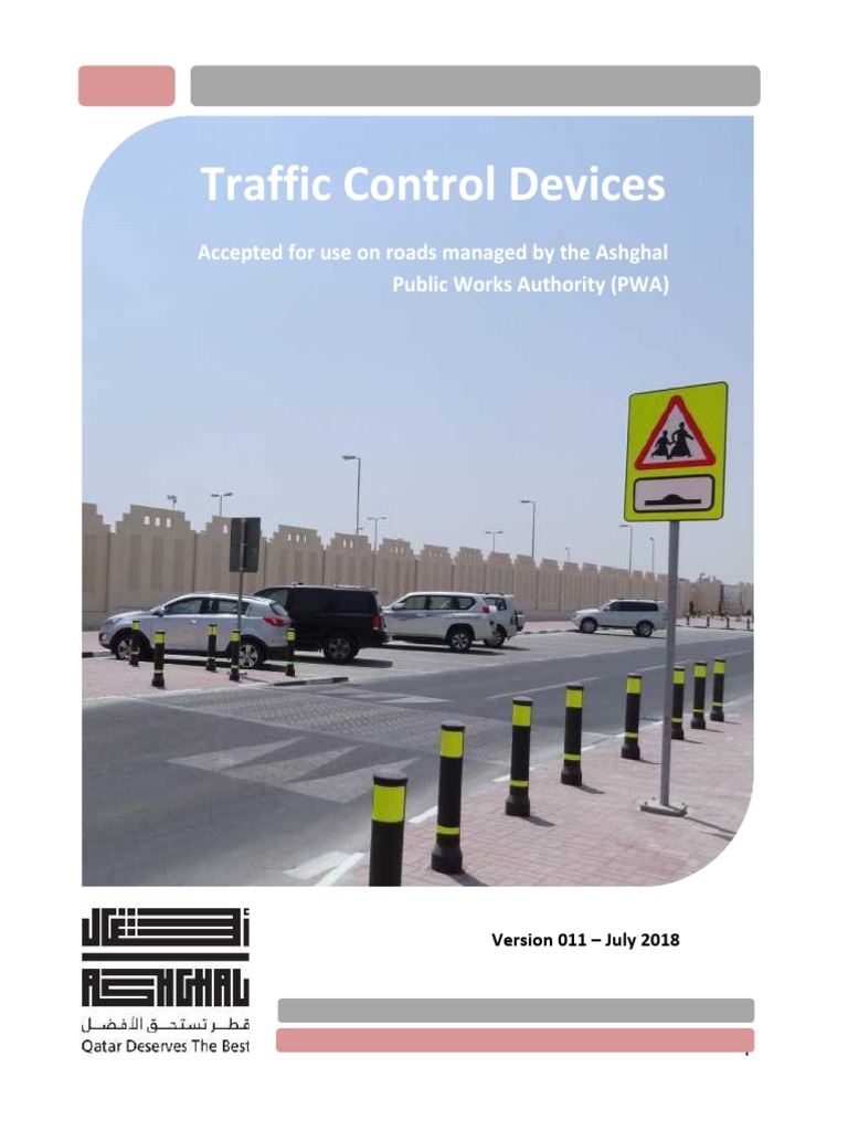 Traffic Control Devices PWA Qatar Ashghal | PDF | Poly(Methyl ...