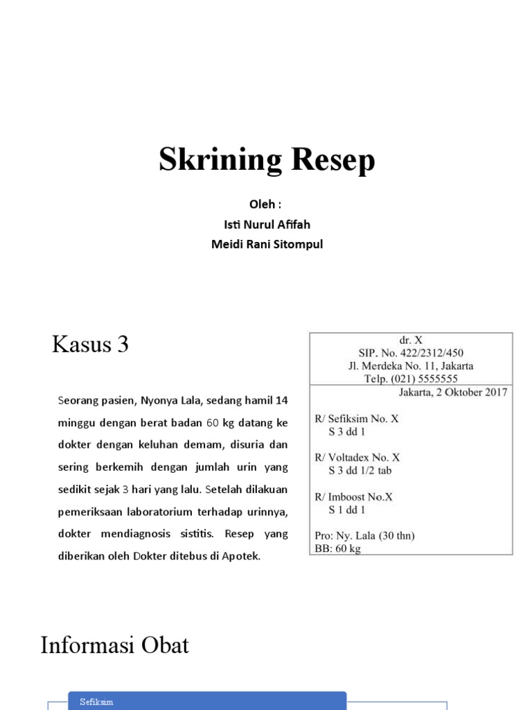 Skrining Resep | PDF