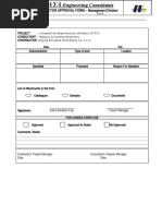 Material Approval Form (Maf) | PDF | Specification (Technical Standard ...
