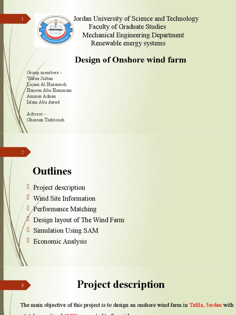 First And Final Drafts Of Wind Farm Design Pdf Wind Power