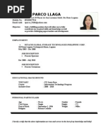 Resume & PRC License | PDF | Nursing | Occupational Safety And Health