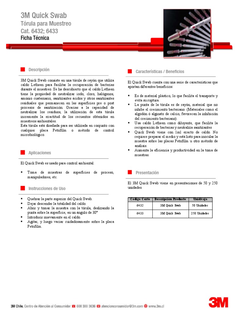Quick Swab | PDF | Las bacterias | Química