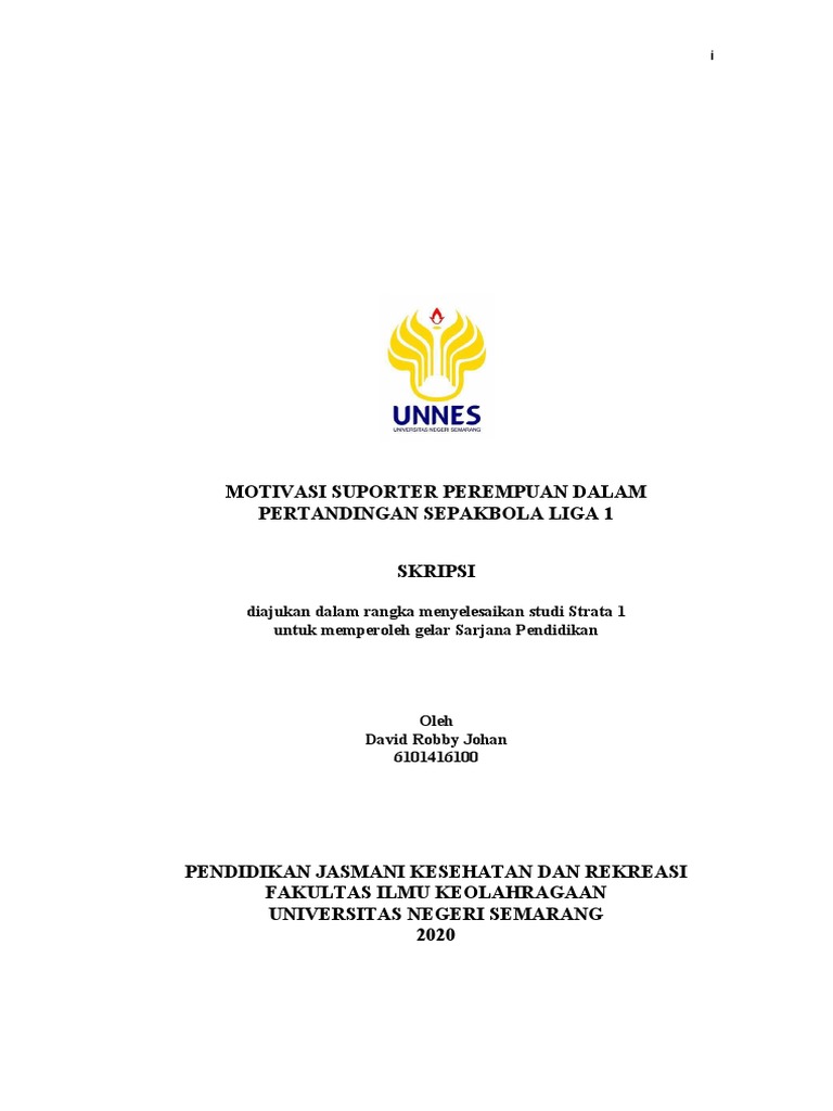 Skripsi David Robby Johan Revisi 3 | PDF