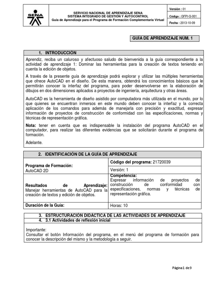 Guia1 AutoCAD | PDF | Programa de computadora | Programación