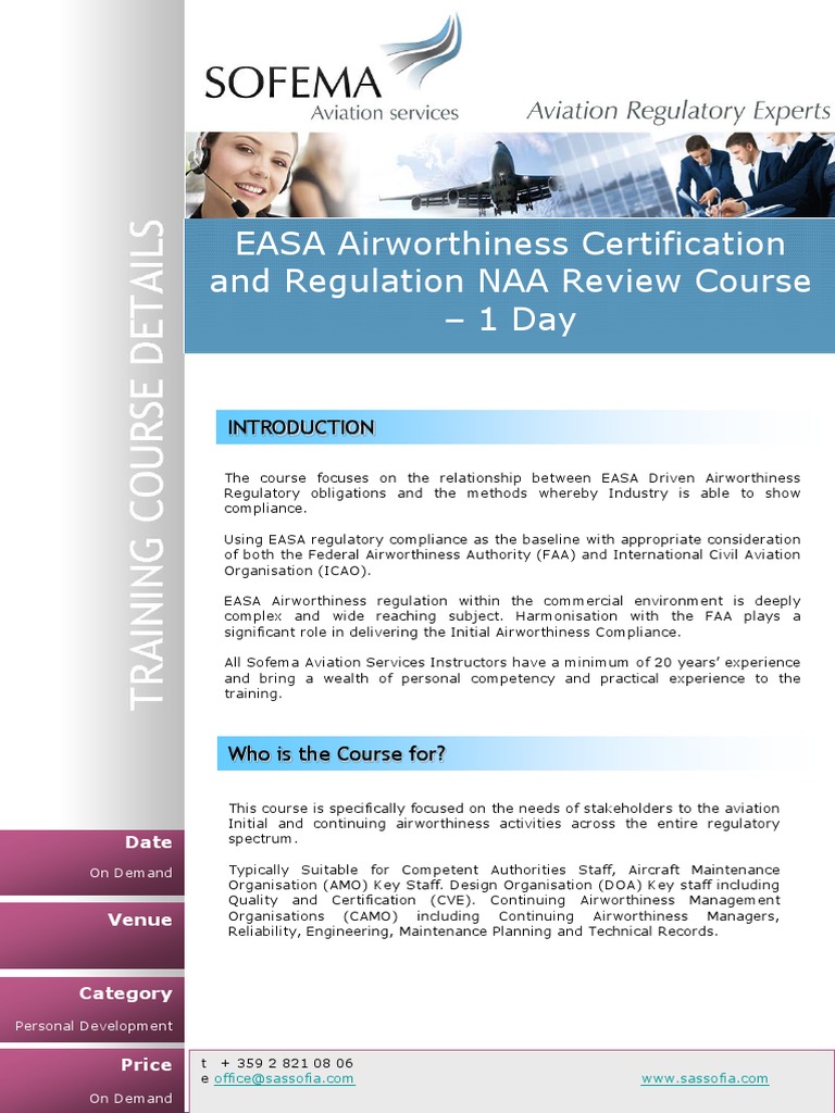 EASA Airworthiness Certification Course | PDF | Federal Aviation ...