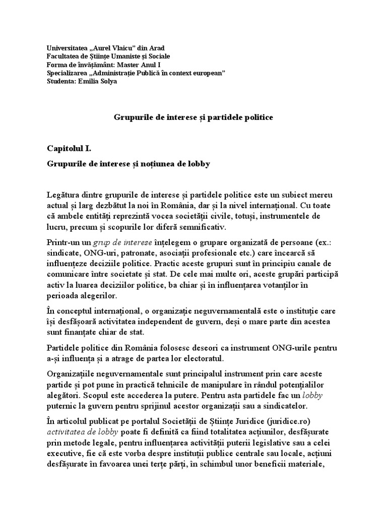 Ong, Lobby - Referat | PDF