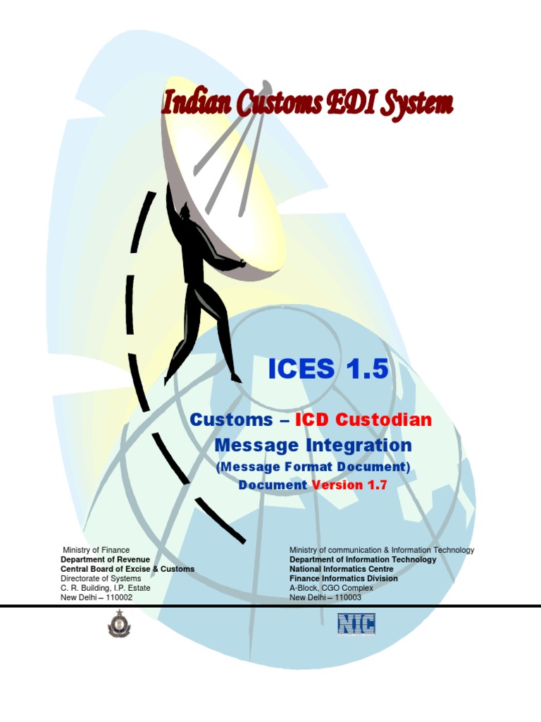 ICES 1.5 Customs Message Integration Guide | PDF | Customs | Cargo