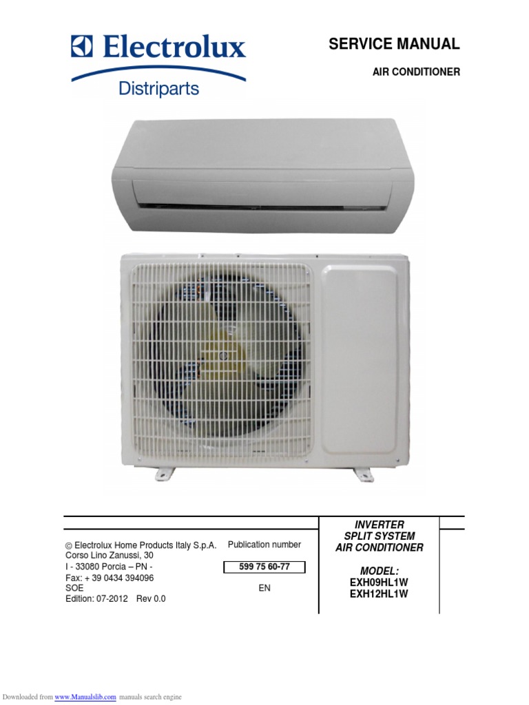 Electrolux - 1 PDF | PDF | Air Conditioning | Nut (Hardware)